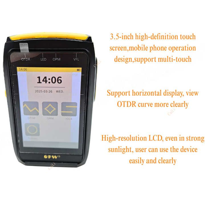 OFW Mini OTDR Active Fiber Live Test 1550nm 20dB 80KM OPM VFL OLS ...