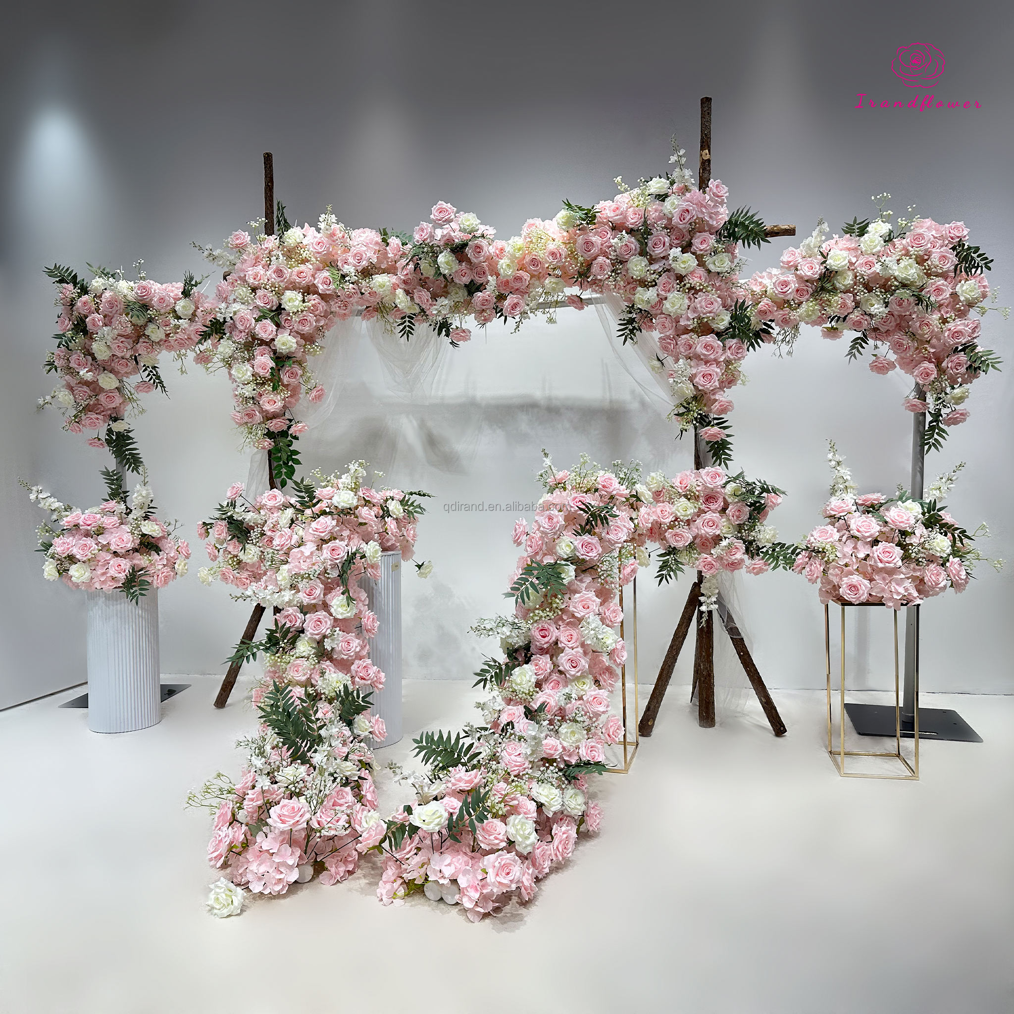 hanging flowers backdrop