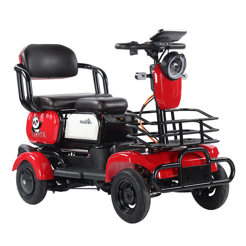 Four Wheels Travel Mobility Scooter Lightweight Folding Stable Electric ...