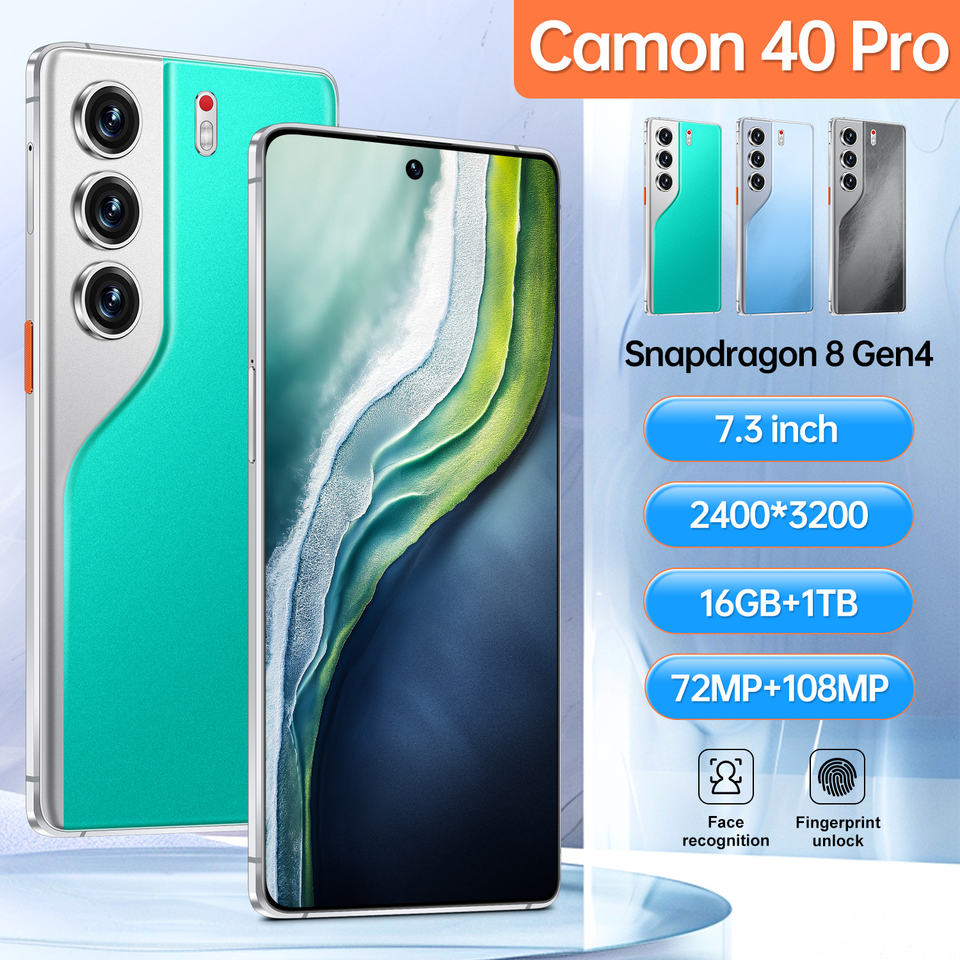 Camon 40 Pro 5G Smart Mobile Phone 7.3-inch Curved Screen MTK Deca Core ...