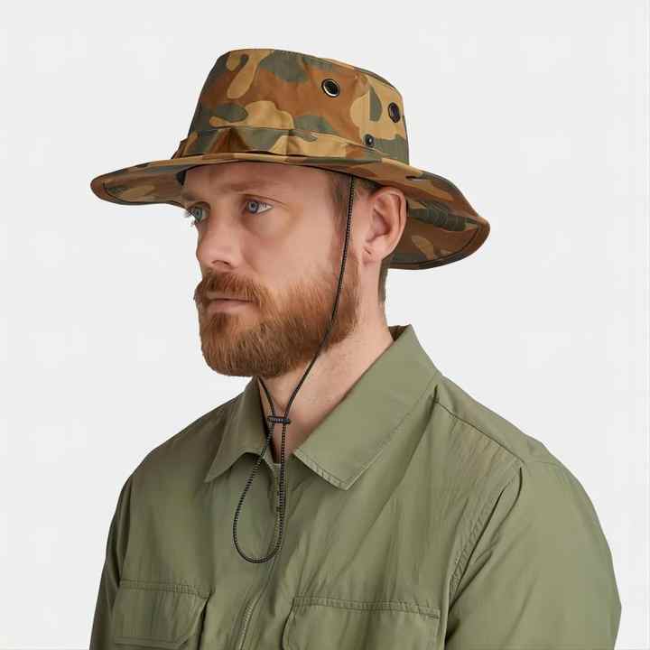 Camouflage Tactical Sun Protection Cap - Bonnie Bucket Hat