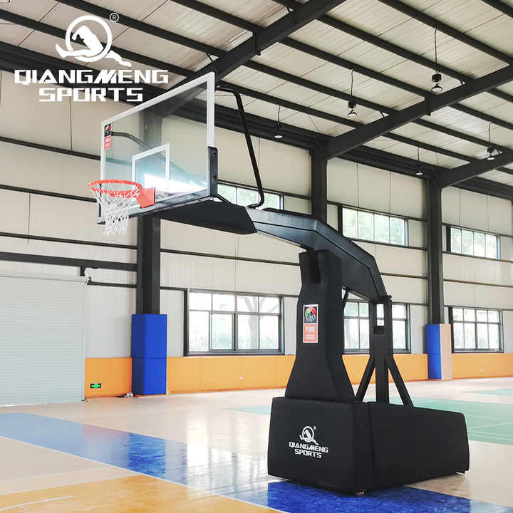 Movable Basketball Hoop Indoor Competition Hydraulic FIBA Approved ...
