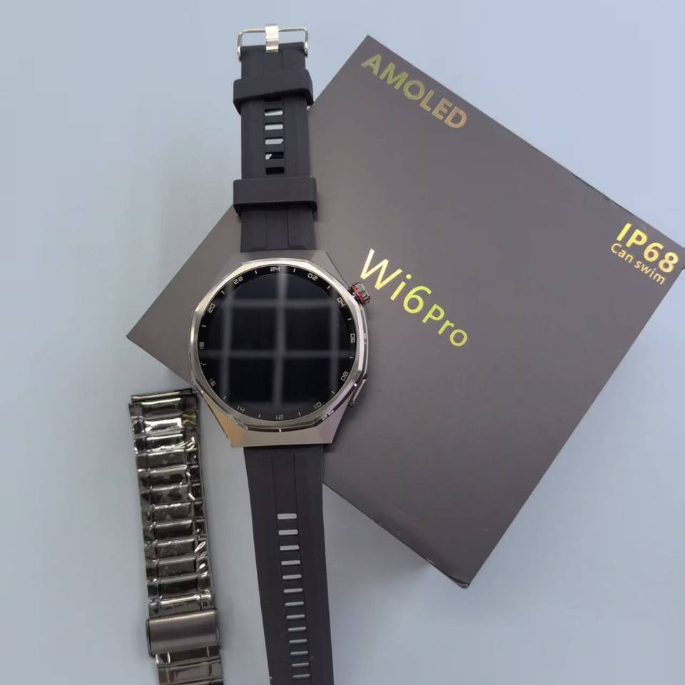 IP68 Waterproof Sports Wi6PRO AMOLED Screen Smart Watch for Call Voice ...