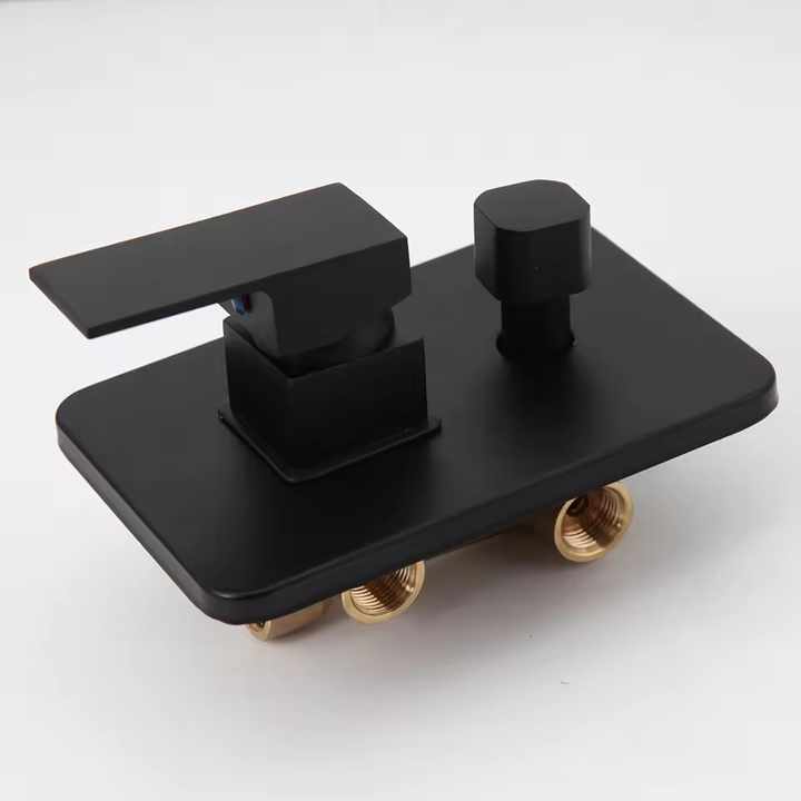 Luxury Waterfall Rainfall Brass Shower Faucet Mixers Wall Mounted ...