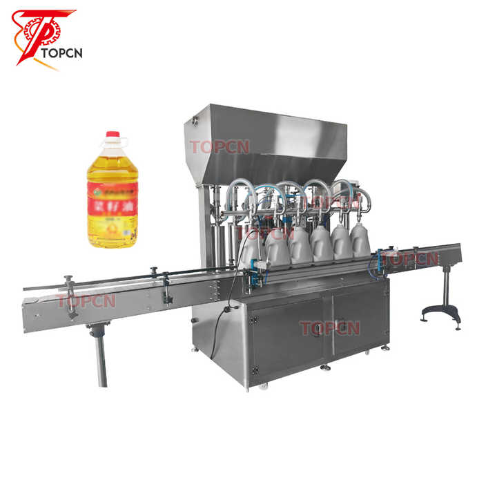 6 Heads 5000ml 5Liter Shampoo Laundry Liquid Detergent Filling Machines Automatic Filling ...