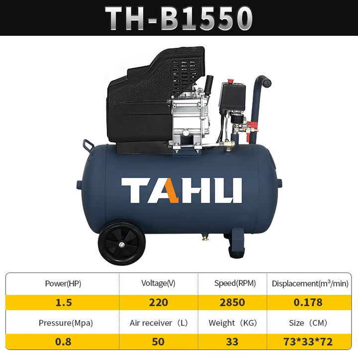 50L 3HP Compressor air Portable Direct Drive air Compressors Small ...