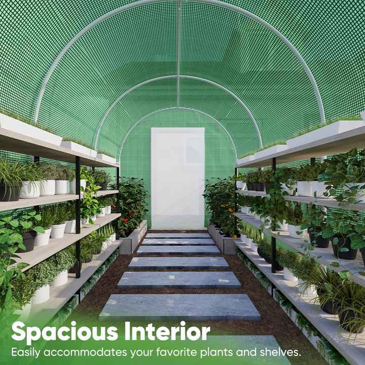 12x6.6x6.6 FT Greenhouse - Durable, Eco-Friendly Garden Tenda