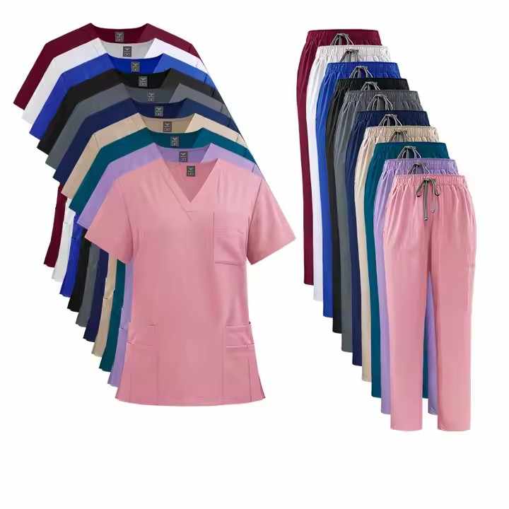Custom Support New Design Nurse Scrubs Comfortable Soft Fabric Health ...