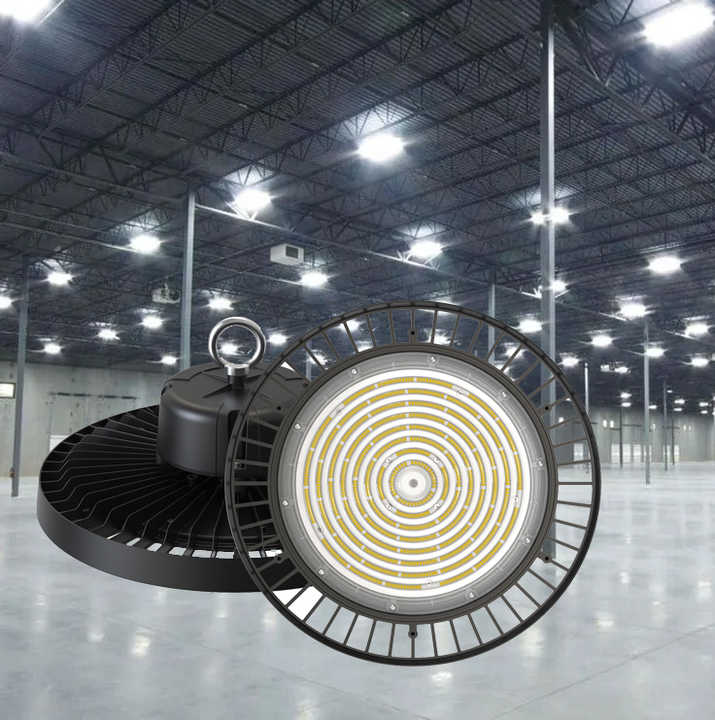 DLC ETL IP65 Warehouse Industrial LED High Bay Fixtures 100W 150W 200W ...
