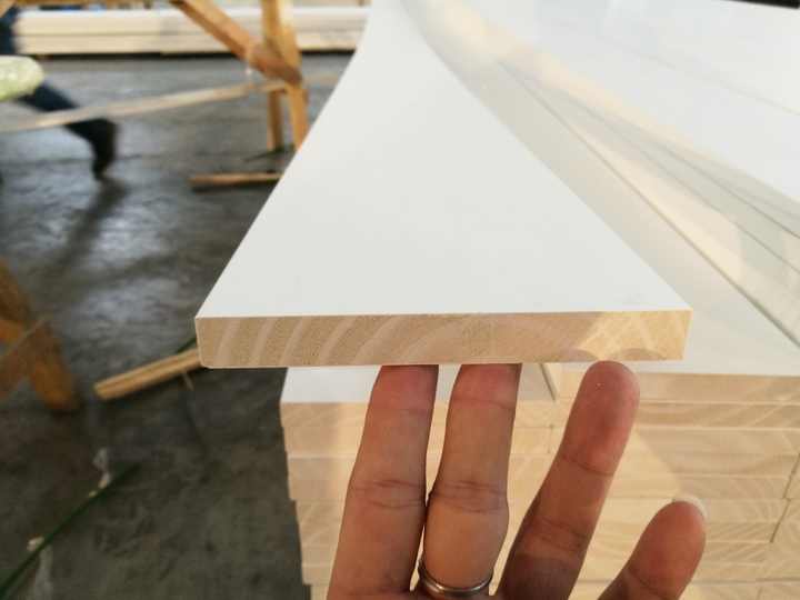 White Primed Finger Joint Pine Wood Trim Board S4S - Durable & Eco ...