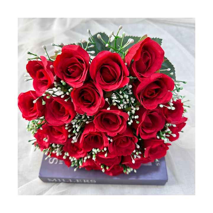 Hot Sell Flower Bouquet Centerpiece Rose Wedding Decoration Artificial ...