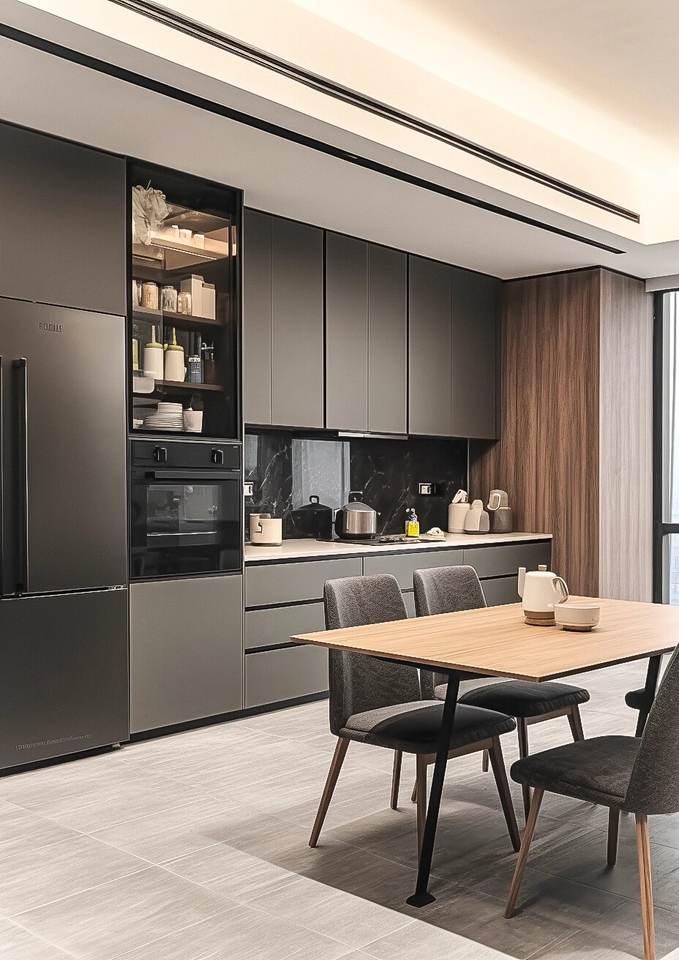 Tailor-Made Kitchen Cabinet Silent Slide Hardware Multi Function ...