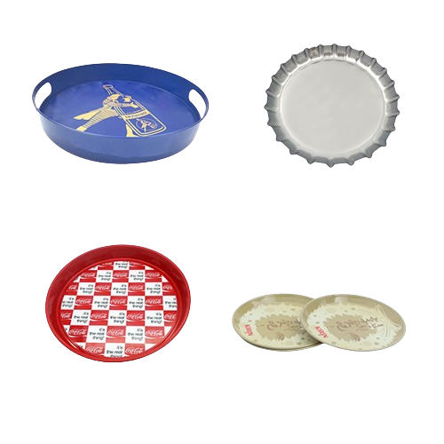 Promotional Customized Logo and Color Bar Beer Tin Tray Printed Round ...