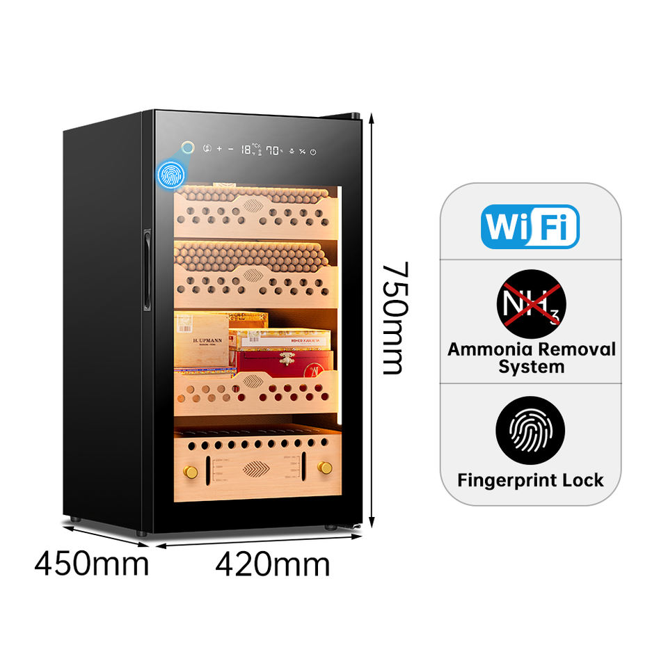 CIGARLOONG Cigar Humidor - Premium Refrigerated Showcase