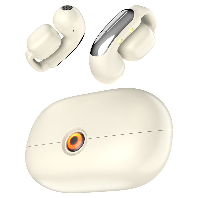 TWS Wireless Headphones Clip-on Earbuds HI-FI Mini Sports IPX5 ...