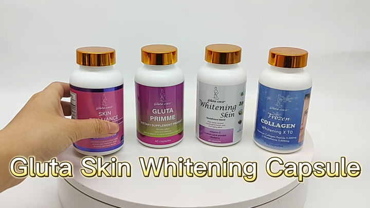 Gluta Blanchiment Compléments Capsules Pilules Blanchiment Antioxydant ...