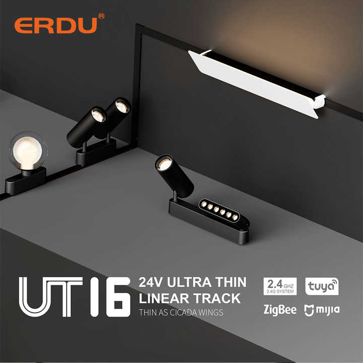 ERDU Modern Design 24V Belt Track Lights for Villa Decoration