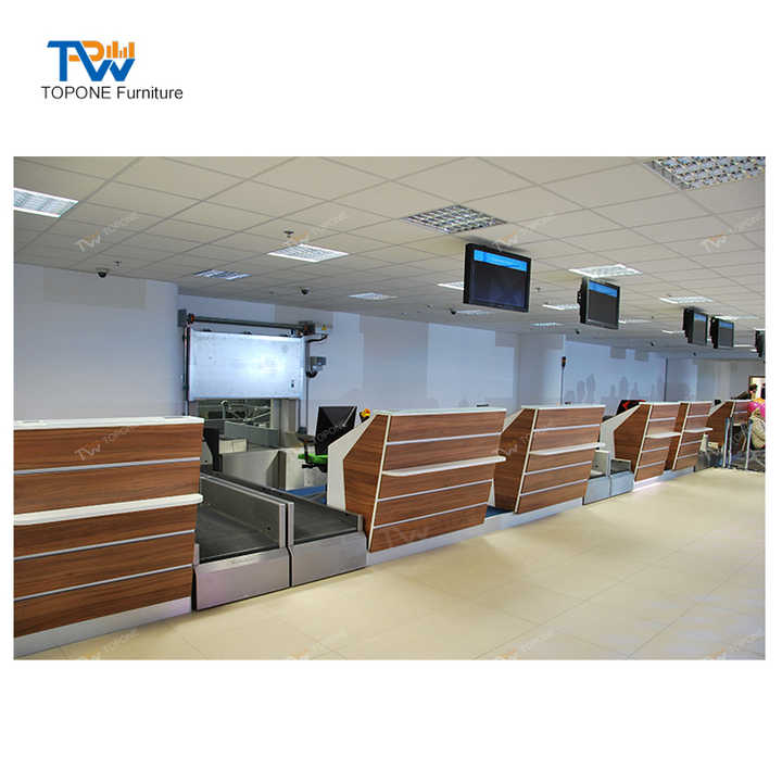 Luxury Acrylic Small Airport Reception Desk Design