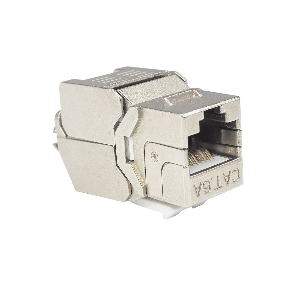 RJ45 CAT6A FTP STP Network Keystone Jack for LAN Cabling