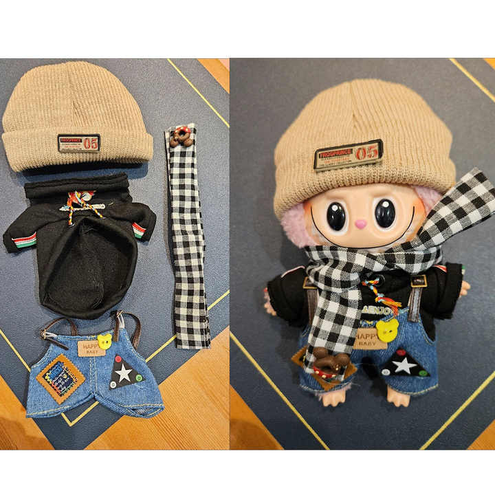 Labubu Clothes Universal Sitting Standing Plush Doll Designer Clothes ...