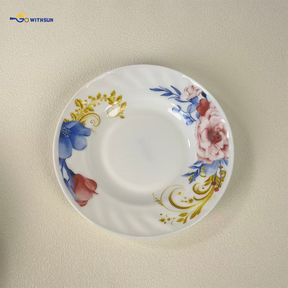 Wholesale Custom Decal Opal Glass Dinner Plates - Hot Sale In-Stock ...