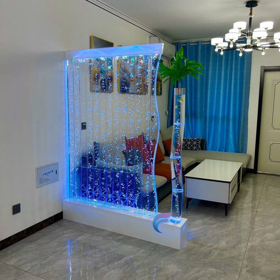 JIAN QIAO LED Waterfall & Bubble Wall Screens - Movable & Waterproof