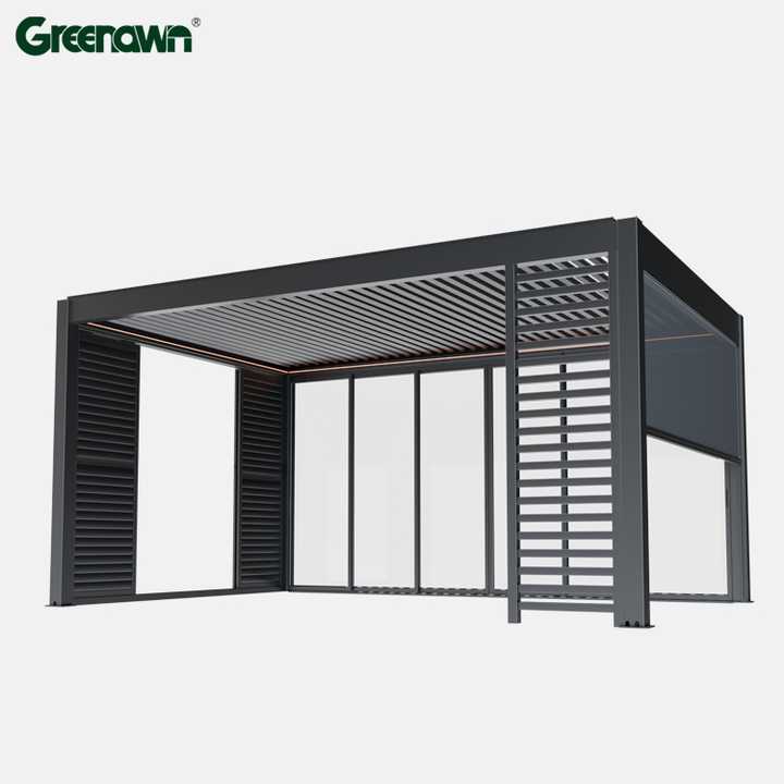 Diy Modern Pergola Motorized Louver Fancy| Alibaba.com