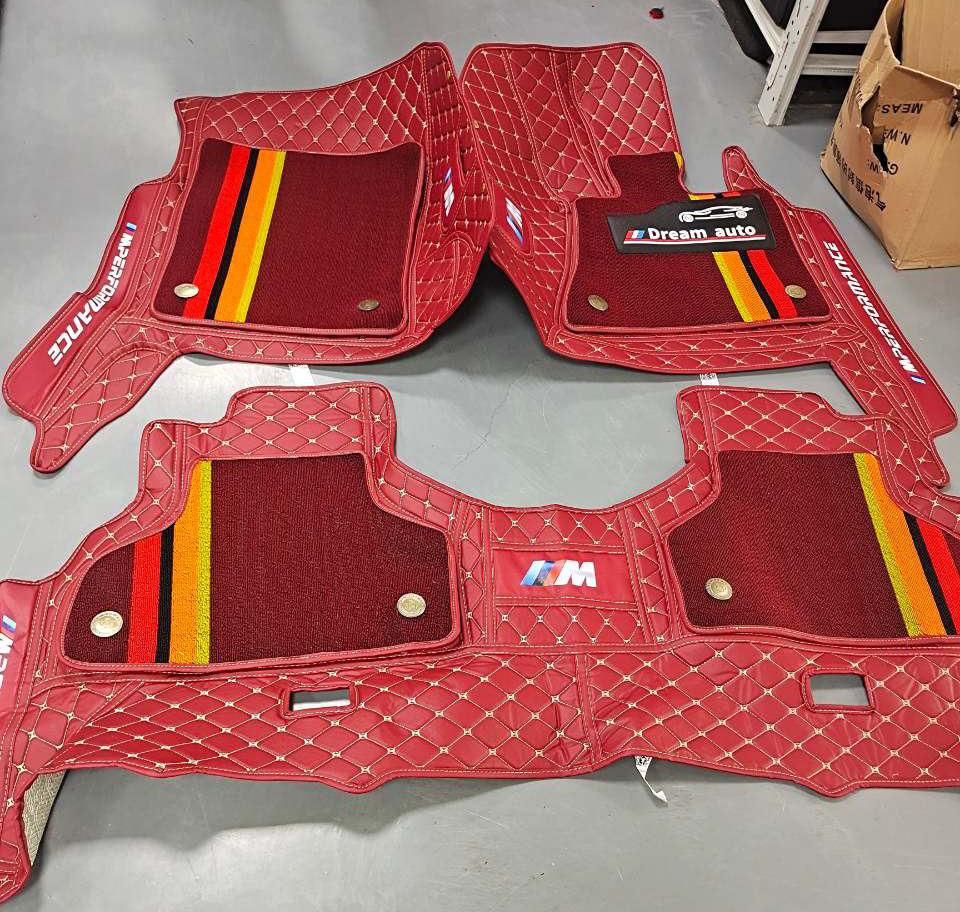 Muchkey Automotive Interior Car Foot Mats - 5D Luxury Leather