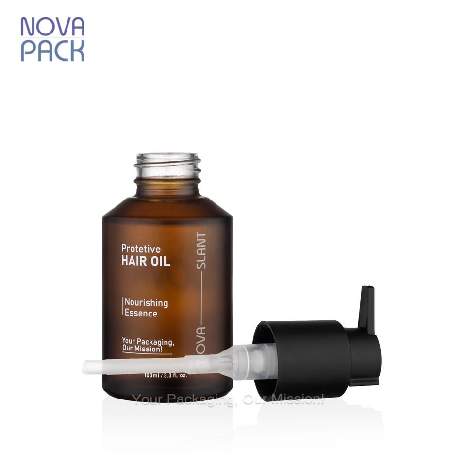 Wholesale 100ml 125ml 200ml Slant Shoulder Body Oil Lotion Pump Bottle ...