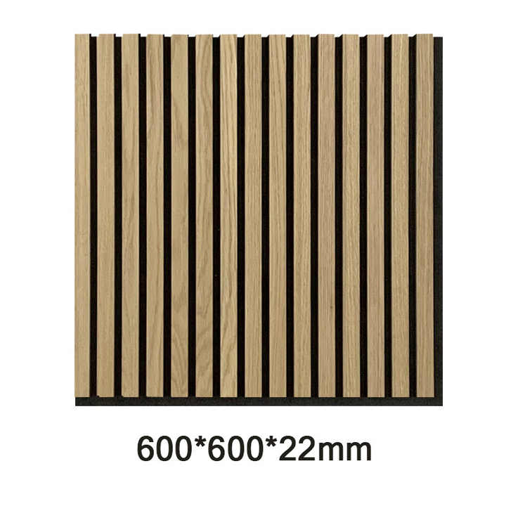 Polyester Fiber Board Grille Acoustic Material Mdf Wood Color Wall ...