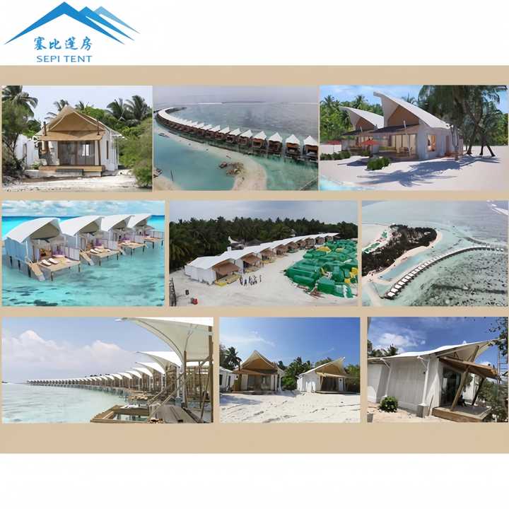 Factory Direct 2025 New Luxury Prefab Houses Resort Tent Waterproof ...