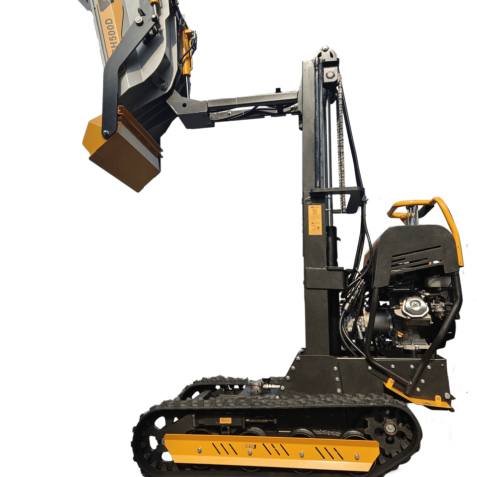 Hydraulic High Tip Mini Dumper Compact Front Crawler Loader with Engine ...