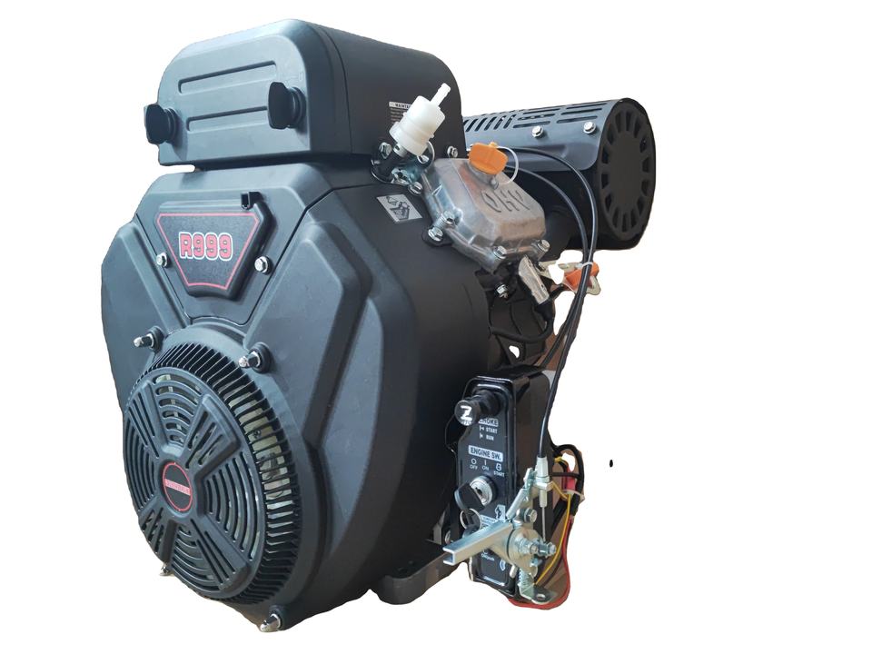 35HP Gasoline Engine 999CC 4 Stroke Design Electric Starter With Keyway ...
