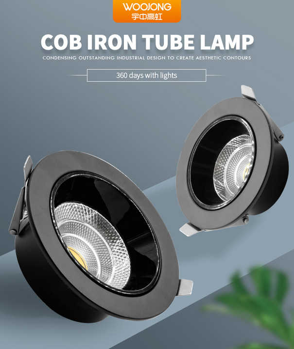 WOOJONG COB DOWNLIGHT 8W 12W 24W Metal Downlight 110-265V for the ...