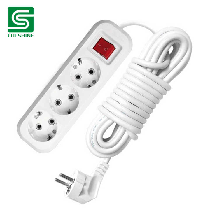 EU Multi-Socket Extension Block | Compact Power Strip for Desktop and ...