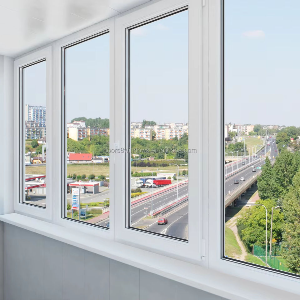 Modern Anti-Hurricane Security UPVC Casement Window Reinforced Steel ...