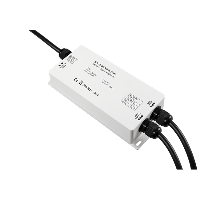 Sunricher SR-2100AMP(WP) DMX512 Signal Repeater with Wireless Control ...
