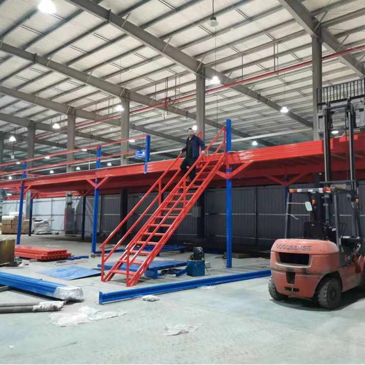 Steel structure multi-story attic platform, no welding, strong load ...