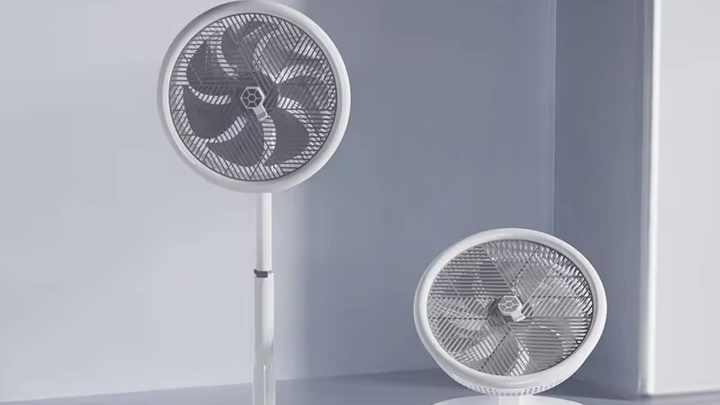 Quiet Cooling Standing Fan High Speed Electric Fan with Remote Control ...