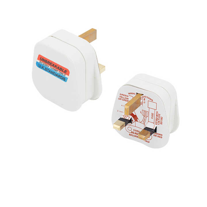 7506 3-Pin Universal Power Adapter 10A Rated Current 3 AC Outlets for ...