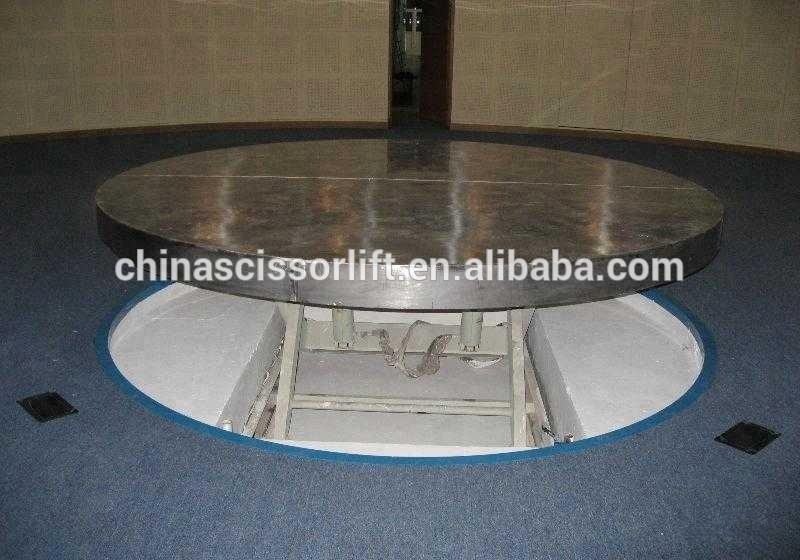 Mini Scissor Lift Stage with Revolving Platform, Hydraulic - Operated ...