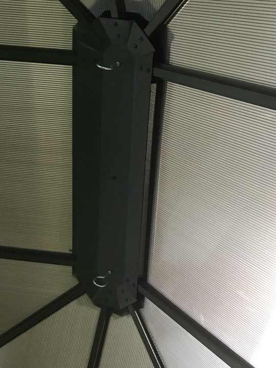 3x3.65x2.6M HIGH QUALITY PERGOLA SINGLE TOPPED POLYCARBONATE ROOF ...