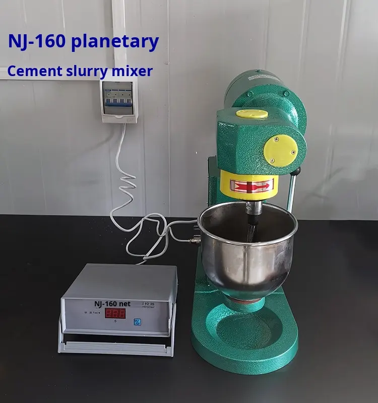 NJ-160 Electric Stainless Steel Cement Mortar Mixer with Tamping Table and Flow Meter ...