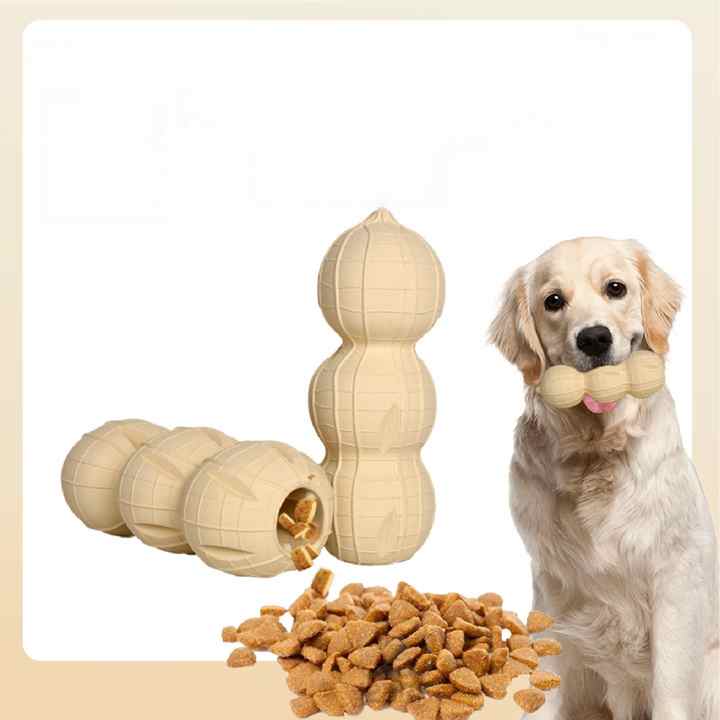 Natural Rubber Dog Peanut Butter Toy - Treat Dispenser - Durable ...