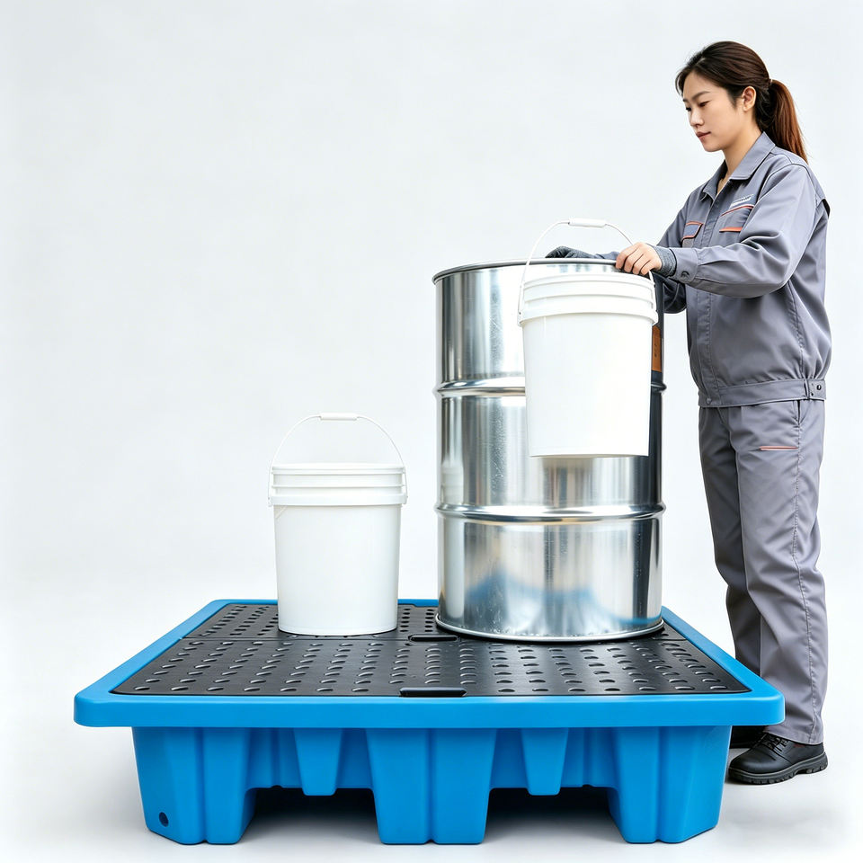 Good Quality Spill Containment Pallet IBC Plastic Sump Pallet 1100L ...