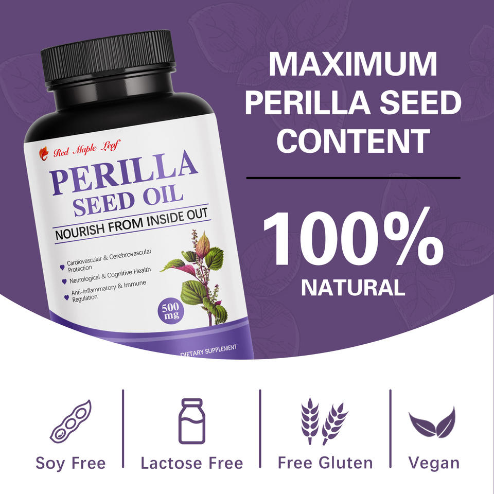 Perilla Seed Oil Softgels | Post Workout Recovery, Endurance & Immune ...