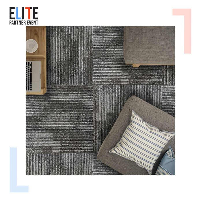 Luxury 100% PP Carpet Tiles - Durable & Stylish Office Flooring