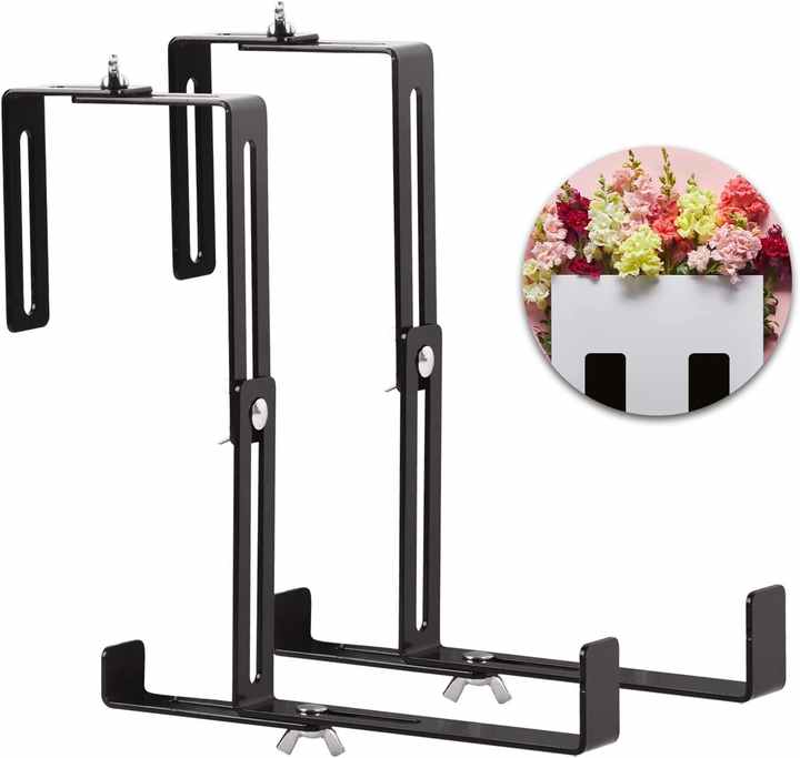 Plant Trough QINGLANG Flower Adjustable Planter Box Holder Heavy Duty ...
