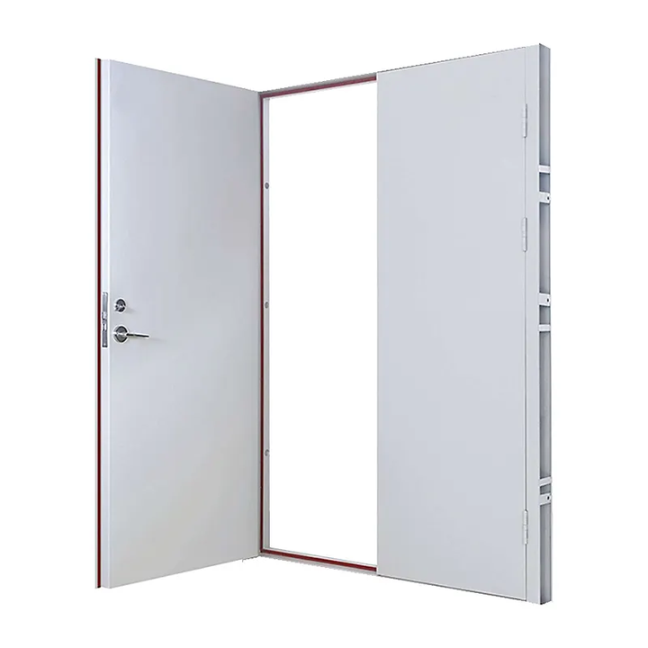 Fire Evacuation Door 0.8mm Galvanized Steel Thickness Fireproof Door Steel Modern Design Fire ...