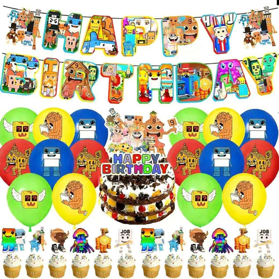 Trendy - Steal a Brainrot Themed Birthday Party Decorations - Banner ...